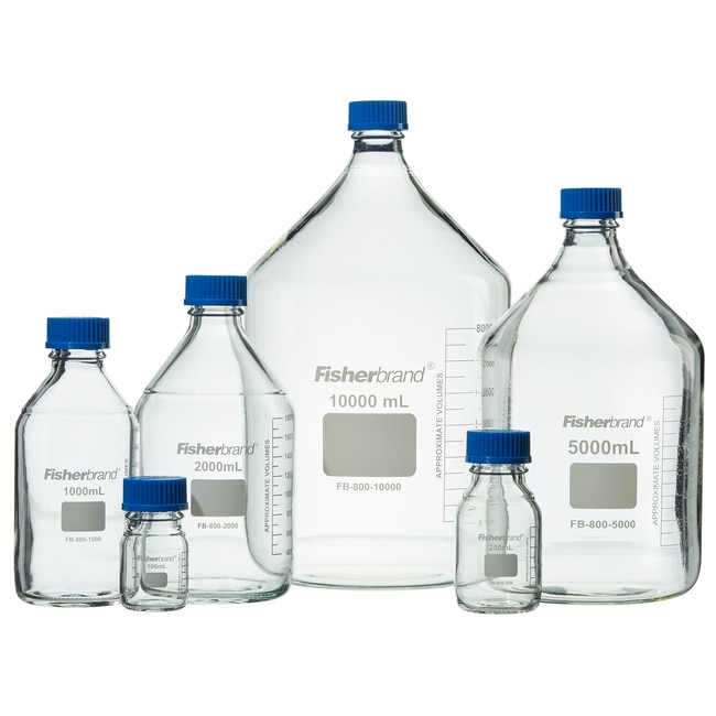 Reusable Glass Media Bottles with Cap